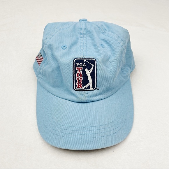 Vintage | Accessories | Vintage Pga Golf Tour Y2k 9s Style Blue Hat ...